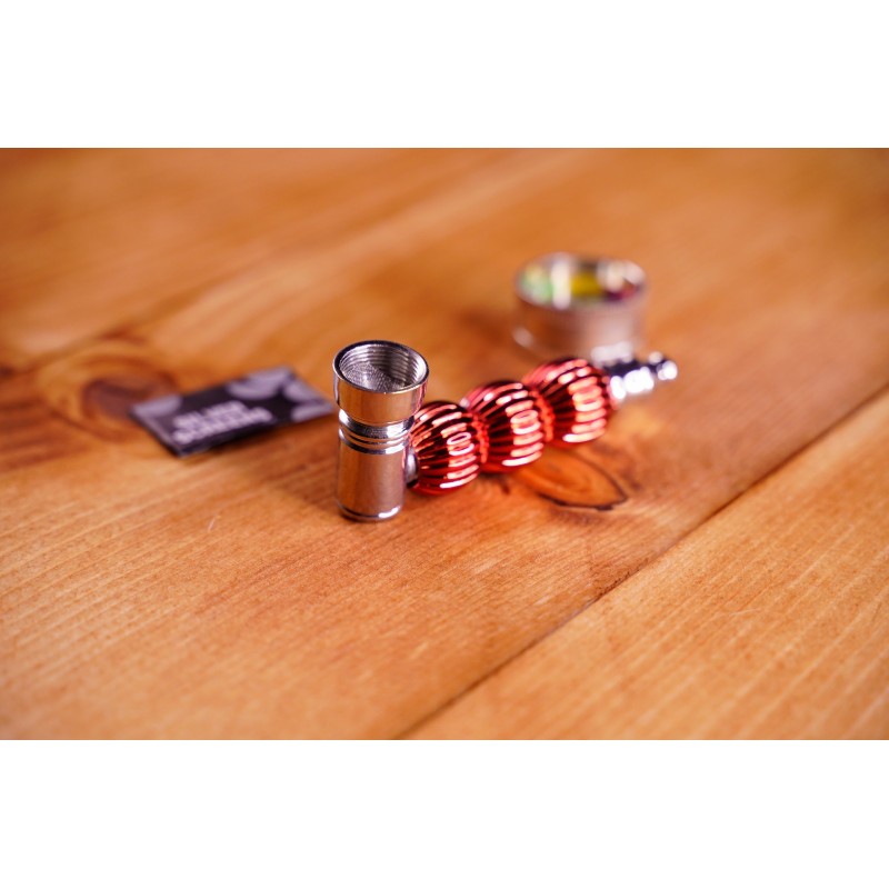 Карманная мини трубка с измельчителем для табака